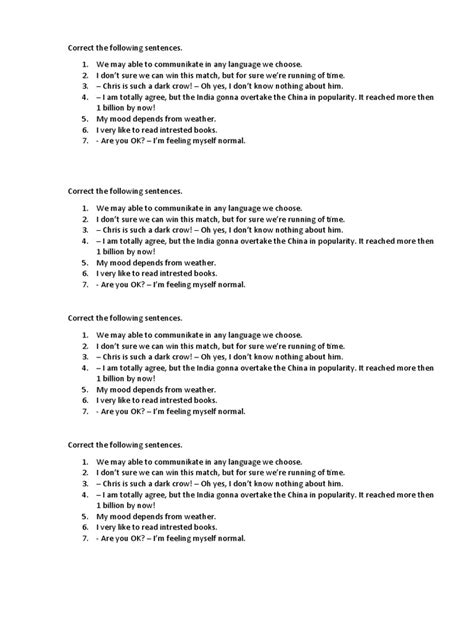 Error Correction Download Free Pdf Linguistics Human Communication