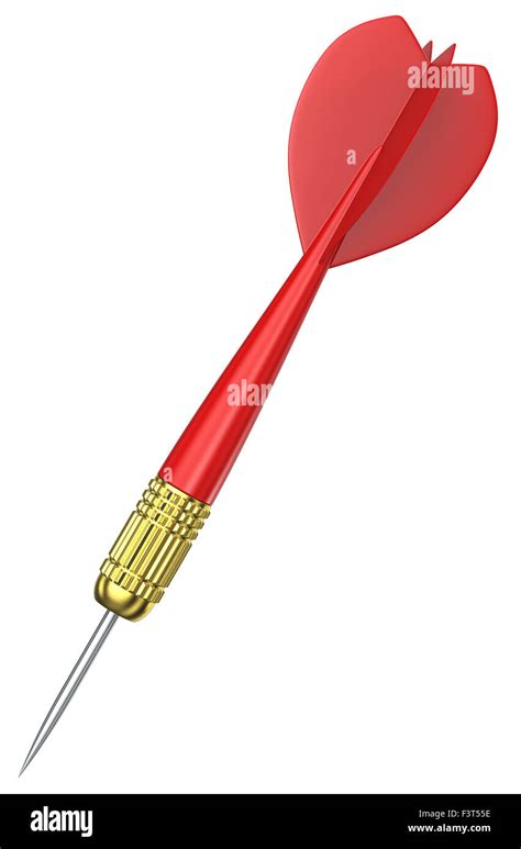 Isolated Classic Dart Arrow White Background Stock Photo Alamy