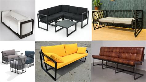 TOP MODERN METAL SOFA DESIGN / SOFA FRAME IDEAS - YouTube