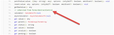 formgroup has many links incorrectly going to abstractcontrol methods