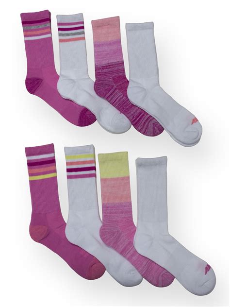 Avia Girls Performance Cushioned Crew Socks For Girls Sizes S L 8