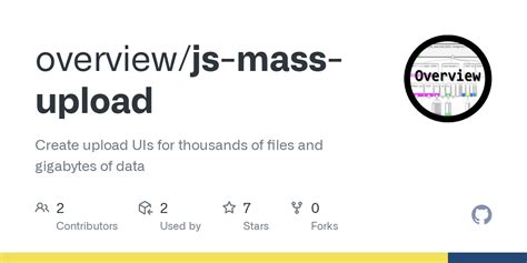 Github Overviewjs Mass Upload Create Upload Uis For Thousands Of