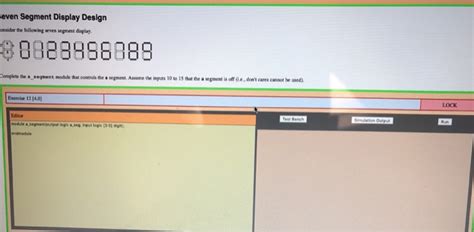 Even Segment Display Design Side The Following Chegg Com