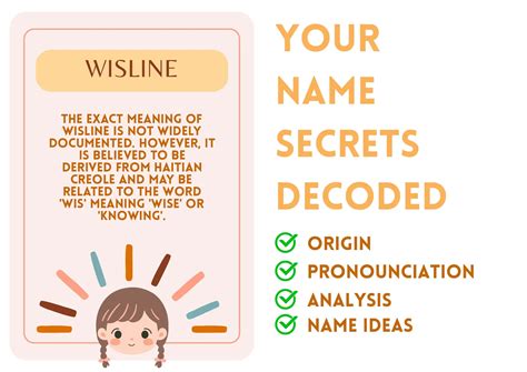 Wisline Girl Name Meaning And Pronunciation