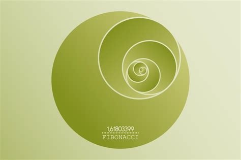 Premium Vector Fibonacci Sequence Circle Golden Ratio 3d Geometric