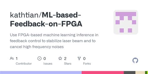 github kathtian ml based feedback on fpga use fpga based machine learning inference in