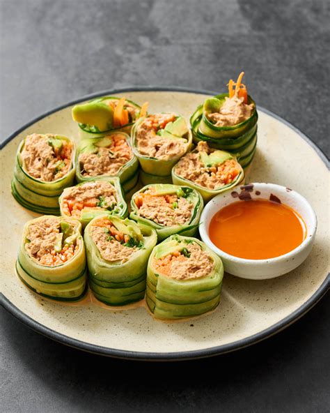 Spicy Tuna Cucumber Rolls Recipe Marions Kitchen