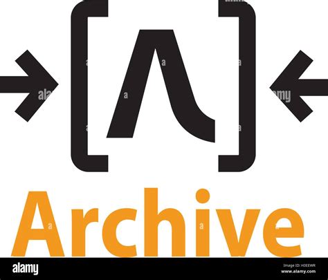 Archive Logo Design Concept Stock Vector Image Art Alamy