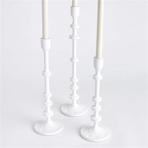 Abacus Taper Candle Holder Set Of 3