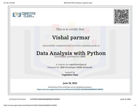 Vishal Parmar On Linkedin Python Dataanalysis Developer Ibm