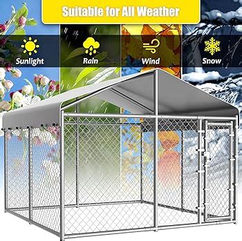75x75 Ft Roof Frame Aleko Kennel Roof Support Frame 75x75 Ft