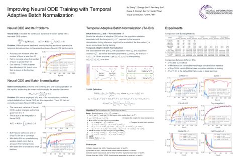 Neurips Poster Improving Neural Ode Training With Temporal Adaptive Batch Normalization