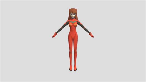 Asuka Plug Suit Download Free D Model By Tigerar Allanromanreyes A Sketchfab