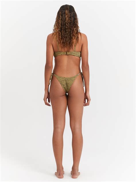 Thrills Feedback Micro String Bikini Briefs Antique Moss