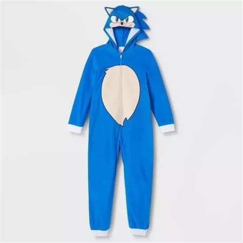 Disfraz Sonic Pijama Original Americano Halloween Cuotas Sin Interés