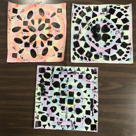 Elements Of The Art Room 4th Grade Collagraph Printmaking