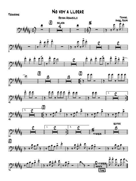 Bryan Arambulo No Voy A Llorar Pdf