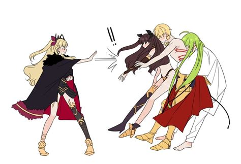 Gilgamesh Ereshkigal Ishtar And Enkidu Fate And 1 More Drawn By Dareas2s2 Danbooru