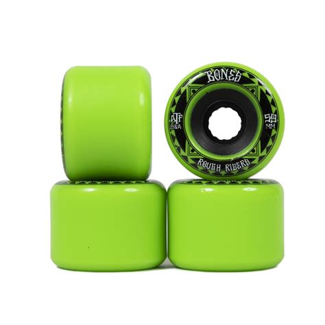 Bones Atf Rough Riders Runners 80a Skateboard Wheels 59mm Green Bns