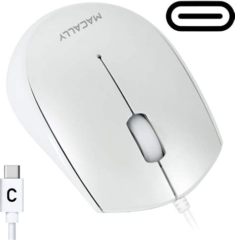 Amazon Com Macally Wired USB C Mouse For Laptop Windows PC Apple Mac MacBook Pro 2017 2018