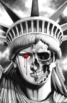 Statue Of Liberty Skull Tattoo