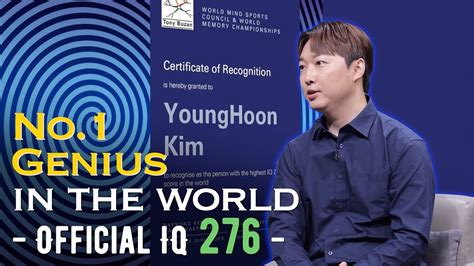 Younghoon Kim Pria Dengan Iq Tertinggi Di Dunia Kristus Adalah Logikaku Tempus Dei