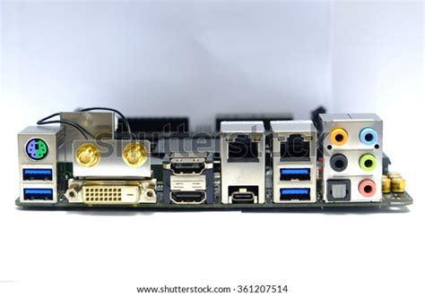 Back Panel Connectors Port Connectivity New Stock Photo Shutterstock