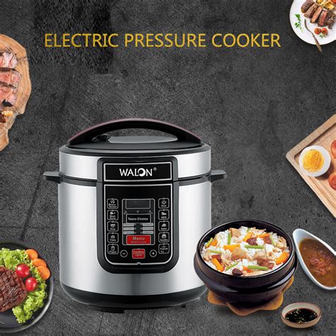 Programmable Electric Pressure Cooker Non Stick Coated Inner Pot 6qt