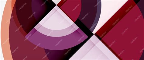 Premium Vector Circle Abstract Background Geometric Modern Design Template