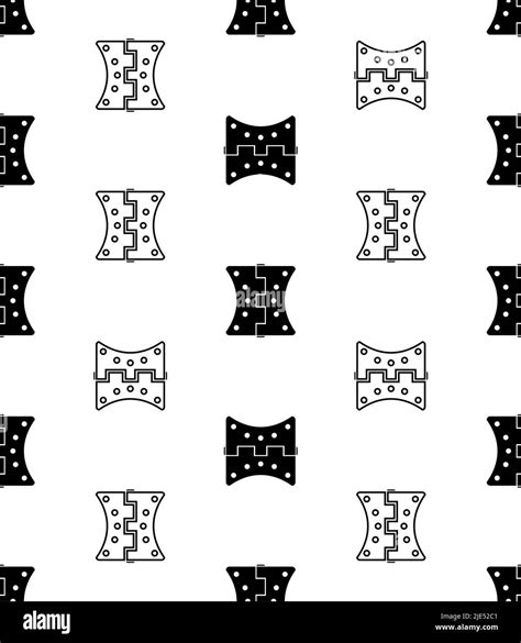Door Hinge Icon Seamless Pattern Door Hinge Connects Door With Door Frame Vector Art