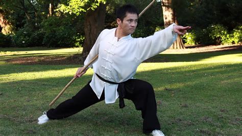 Shaolin Kung-Fu Wushu Bo Staff Training Session 16 - YouTube