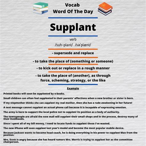 Supplant Rvocabwordoftheday