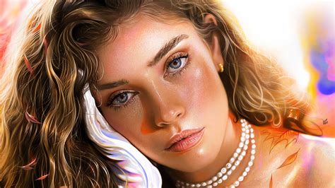 Beautiful Girl Wallpaper 4k Artwork Digital Art 5k