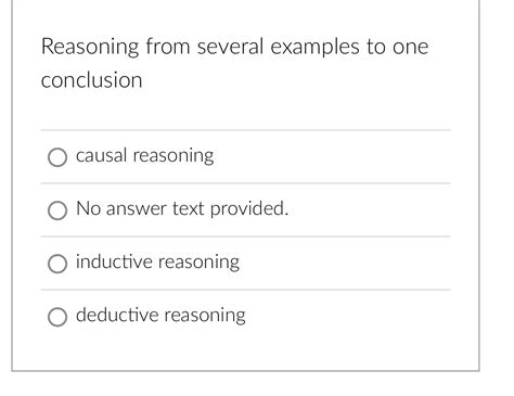 [solved] Reasoning From Several Examples To One Conclusion Causal