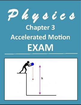 HS Physics Exam Accelerated Motion With Answer Key And Solutions Physics Exam Physics