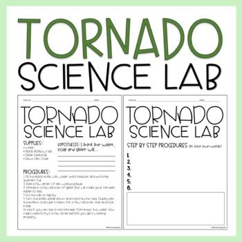 Tornado In A Bottle Science Lab By The Teaching Wife TPT