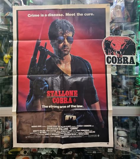 Cobra Original One Sheet Movie Poster Sylvester Stallone And Two Way S