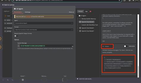 workflow tool input json is written in the ai agent output questions n8n community