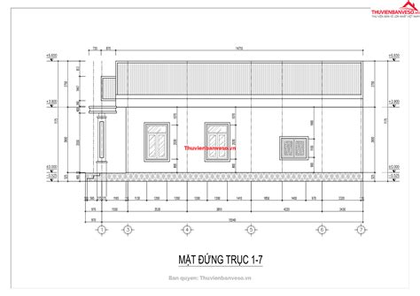 Full Hồ Sơ Bản Vẽ Autocad Bản Vẽ Nhà Cấp 4 Kt 68x16m