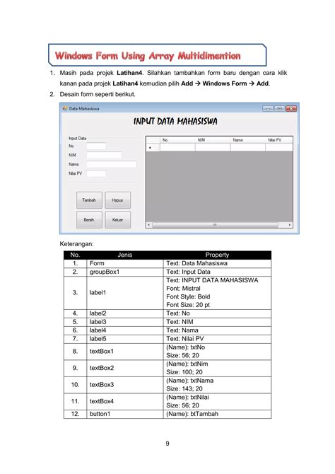 Modul Praktikum 6 Pemrograman Visual Pdf