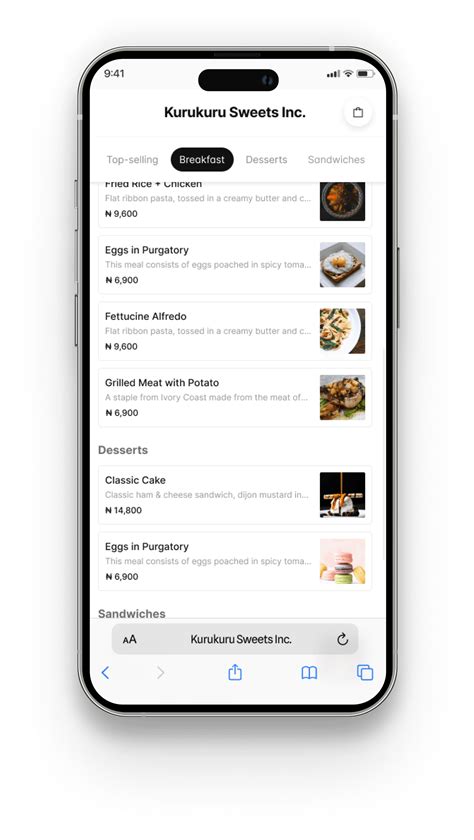 Serve Your Customers Better With Nomba Menu Nomba