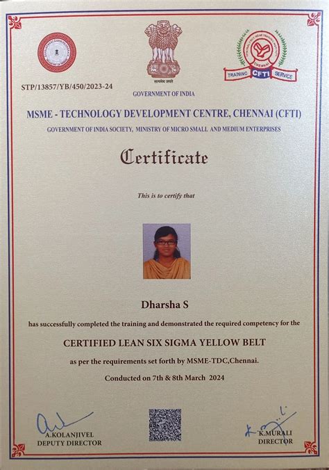 Dharsha S On Linkedin Edc Leansixsigma Msme