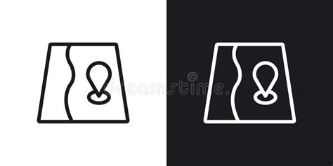 Map Vecor Icon Set Stock Vector Illustration Of Icon 340638380