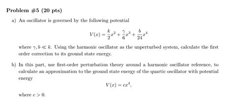 Solved Problem 5 20 Pts A An Oscillator Is Governed By Chegg Com