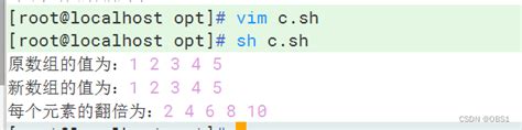 day 31 shell数组 shell 获取数组第一个元素 csdn博客
