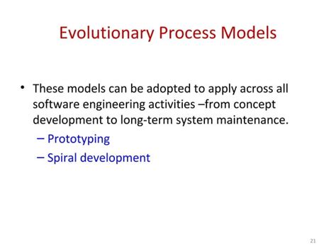 Software Engineering Process Models PPT Computer Software And Applications Computing