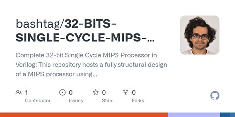 Github Bashtag32 Bits Single Cycle Mips Processor Complete 32 Bit