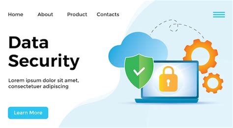 Premium Vector Data Security Concept Illustration
