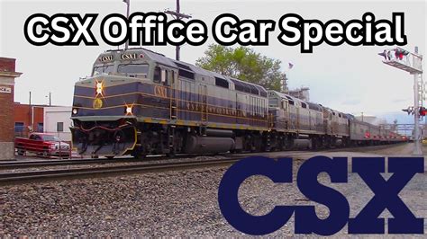 Csx 1 Leads Csx P001 Office Car Special Through Cincinnati Oh Youtube