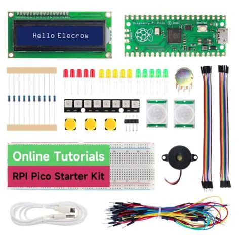 Elecrow Raspberry Pi Pico Starter Kit W 25 Lessons Robotshop